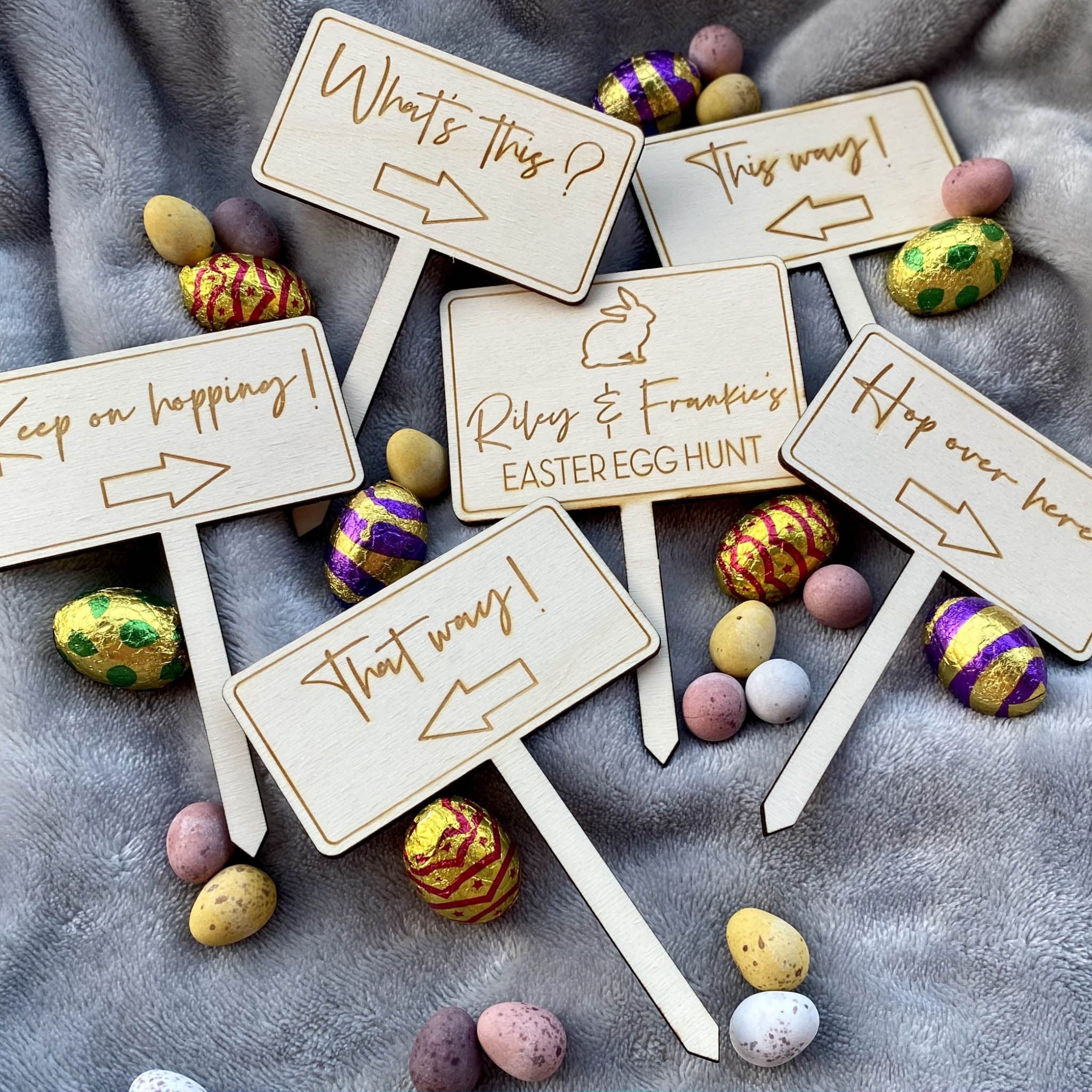 Personalised Easter Egg Hunt Sign – Little Event Boutique
