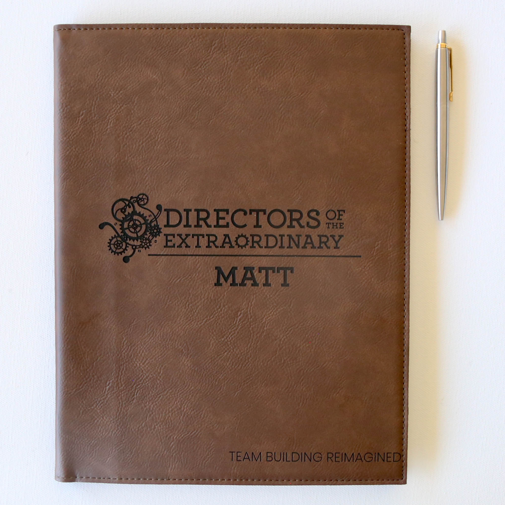 A4 Leatherette Personalised Compendium – Little Event Boutique