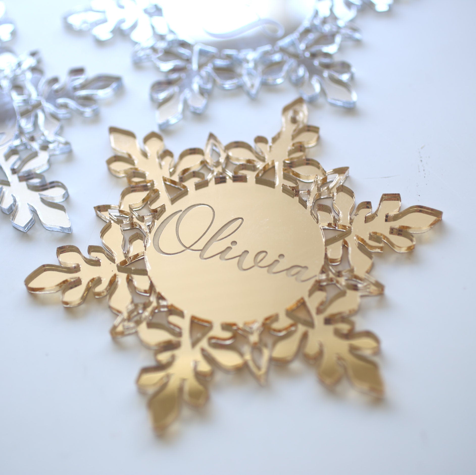 Personalised Snowflake | Engraved Christmas Ornament – Little Event ...