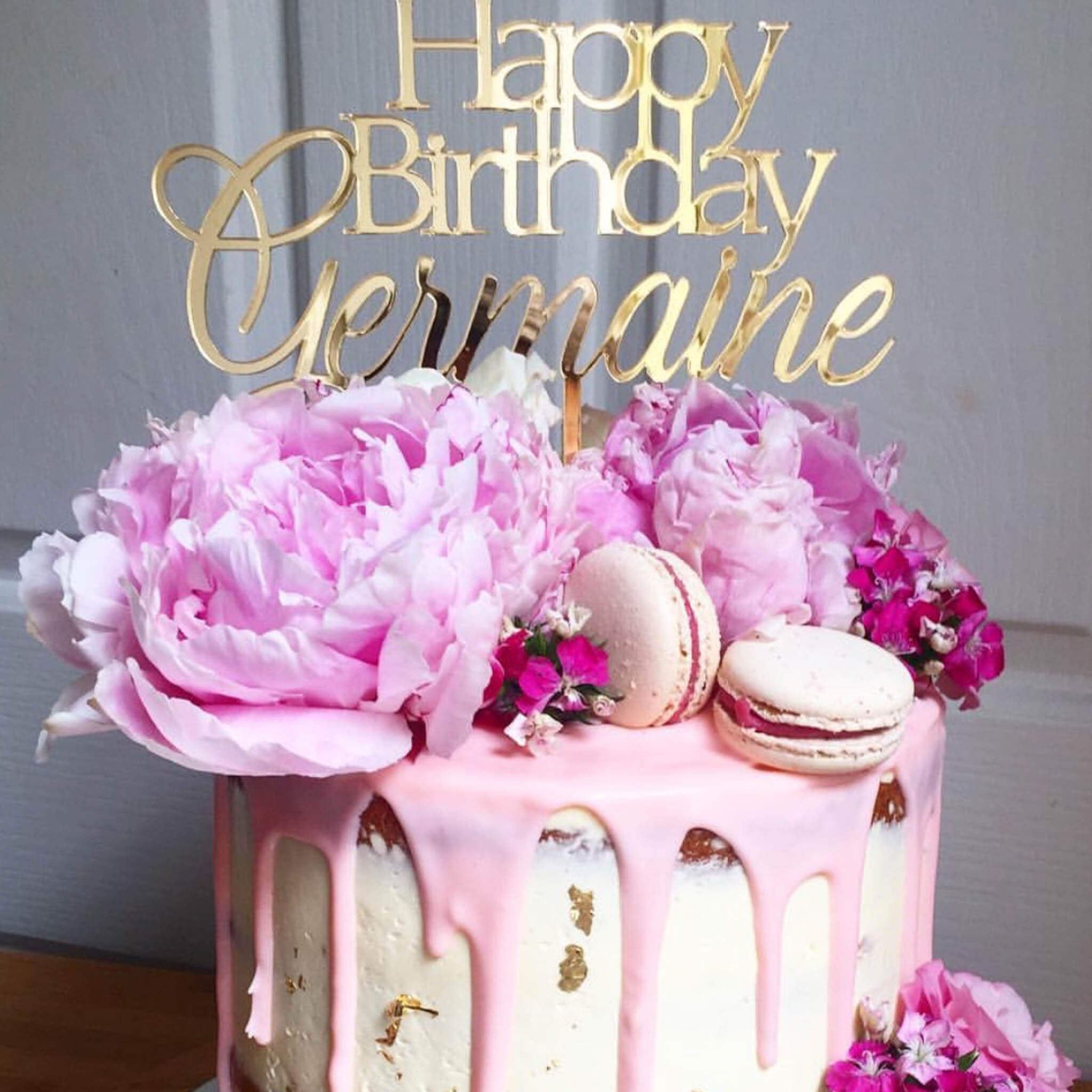 Personalised Birthday Cake Topper – Little Event Boutique